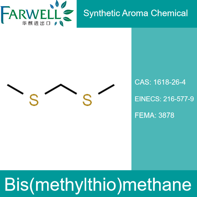 Bis(methylthio)methane - Buy Bis(methylthio)methane, CAS: 1618-26-4 ...